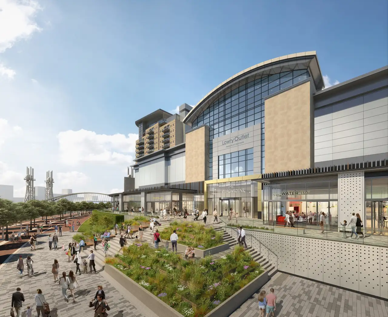 Plans unveiled for The Watergardens at the Lowry Outlet in MediaCityUK ...