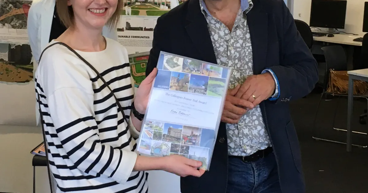 Gillespies awards The Fraser Teal Award 2016 to outstanding student ...